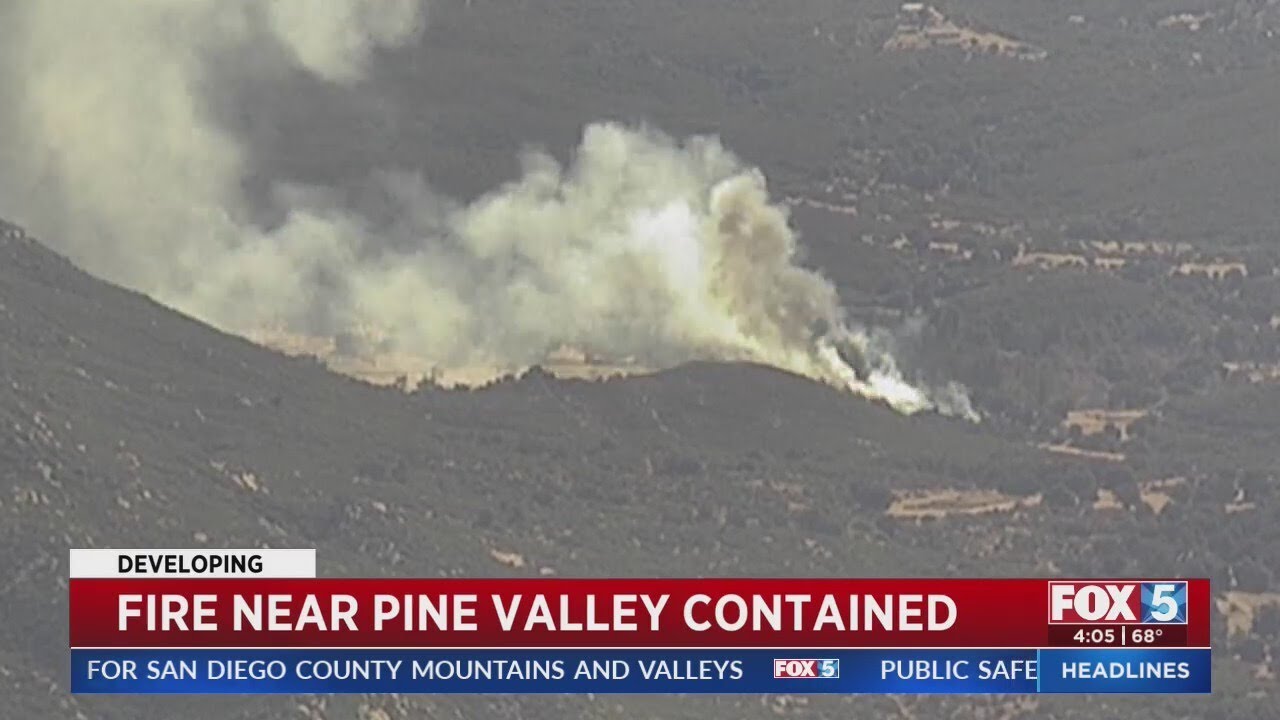 Fire near Pine Valley contained - YouTube