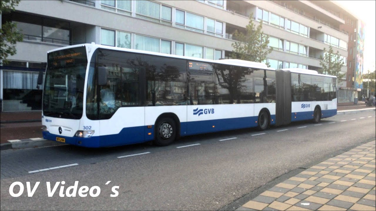 GVB 302 - Mercedes-Benz Citaro G (ZF Ecomat) - YouTube