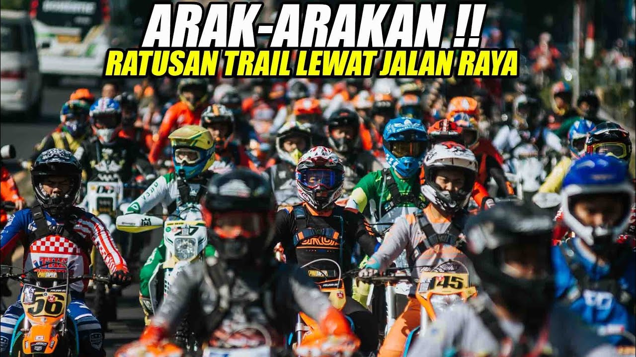 Dianter PATWAL Polisi OTW Balap !! Trail Penuhi Jalan Raya ...