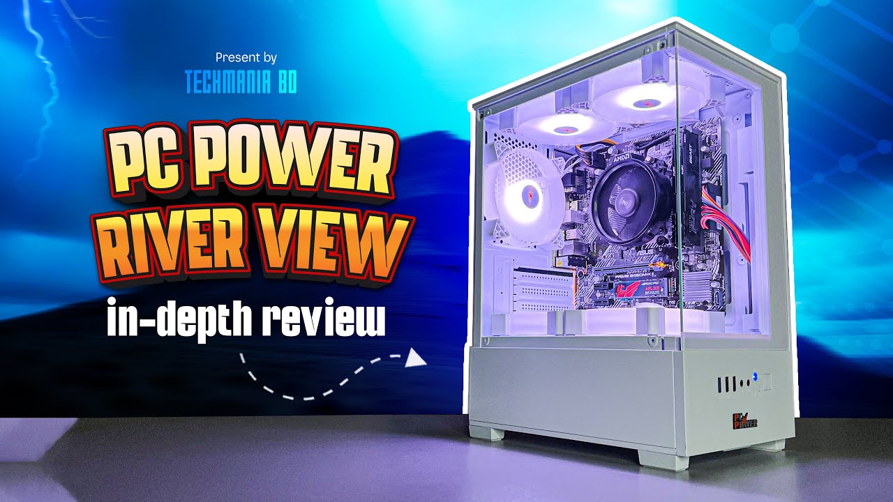 3300-BDT Case PC Power River View in-depth RIVIEW | - YouTube