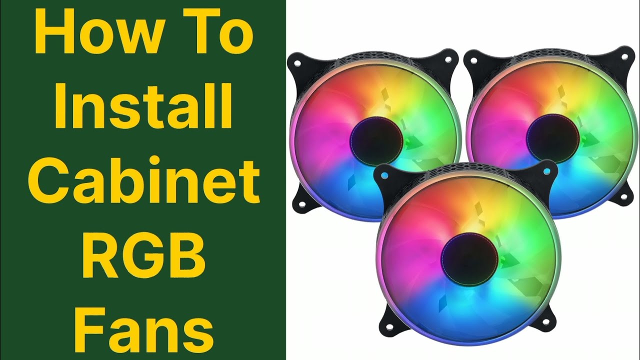 How To Install Cabinet RGB Fans In Cabinet PWM Fan Work With System Fan ...