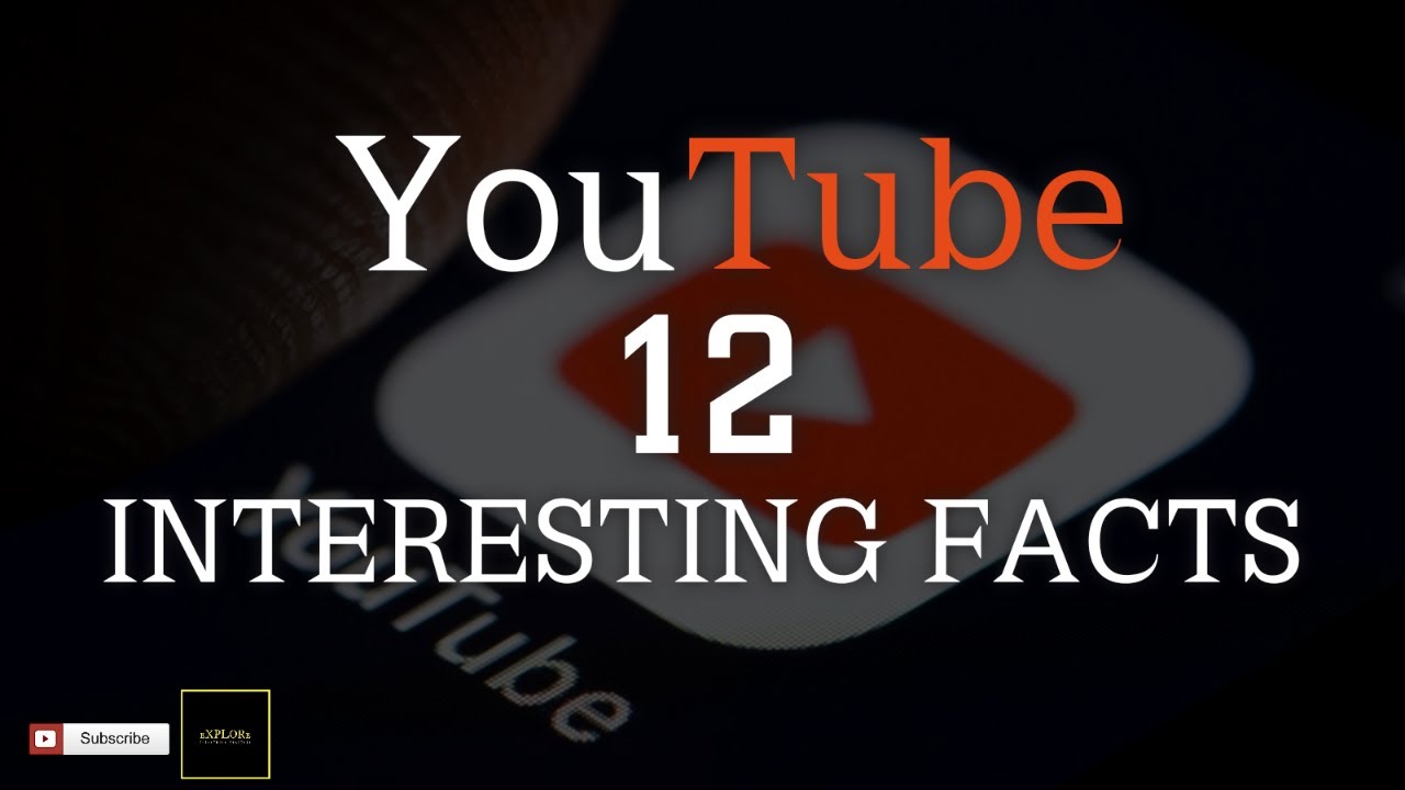 UNKNOWN FACTS ABOUT YOUTUBE | AMAZING AND INTERESTING FACTS - YouTube