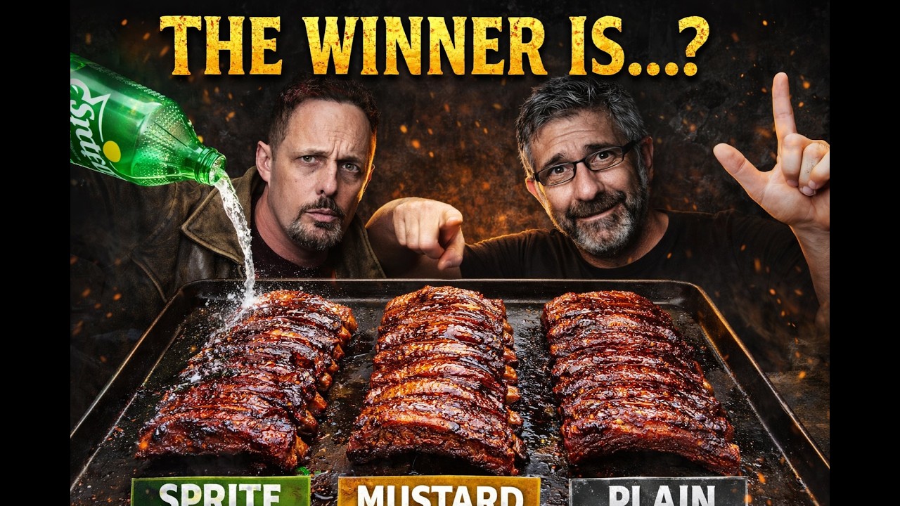 3 Rack of Ribs Experiment with Sprite Mustard and no marinate Which one ...