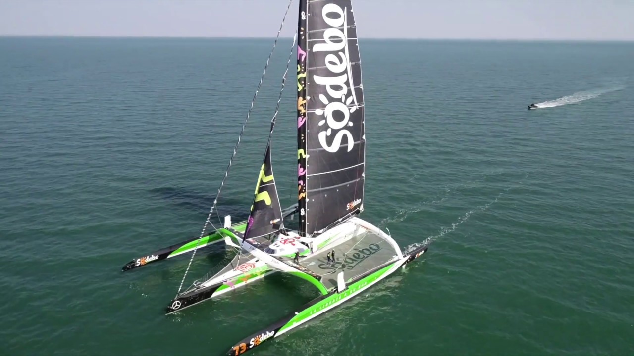 SAILING | ⛵ Navigation Sodebo Ultim 3 - TV Quiberon 24/7 - YouTube