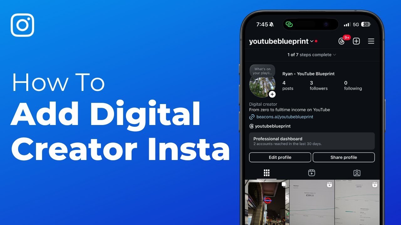 How To Add Digital Creator To Instagram Page (2025) - YouTube