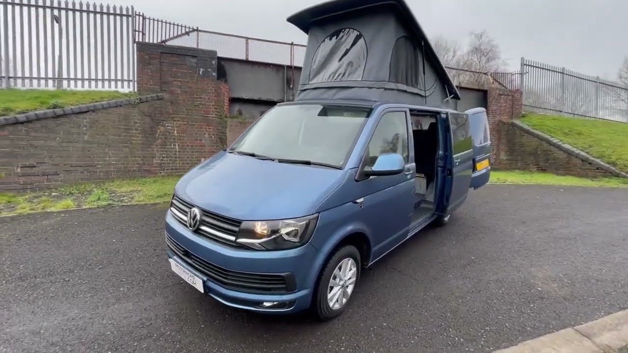 VW T6 Acapulco Blue Campervan - YouTube