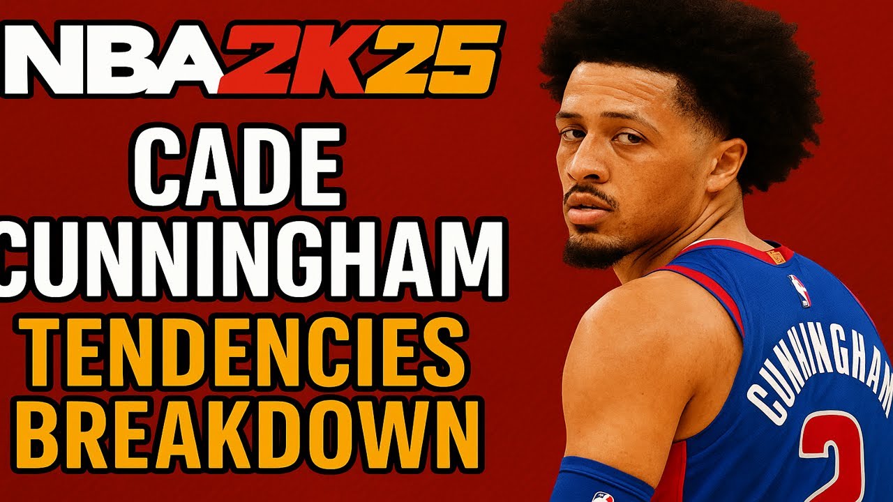 NBA 2K25 2024-2025 Realistic Cade Cunningham Tendencies - YouTube