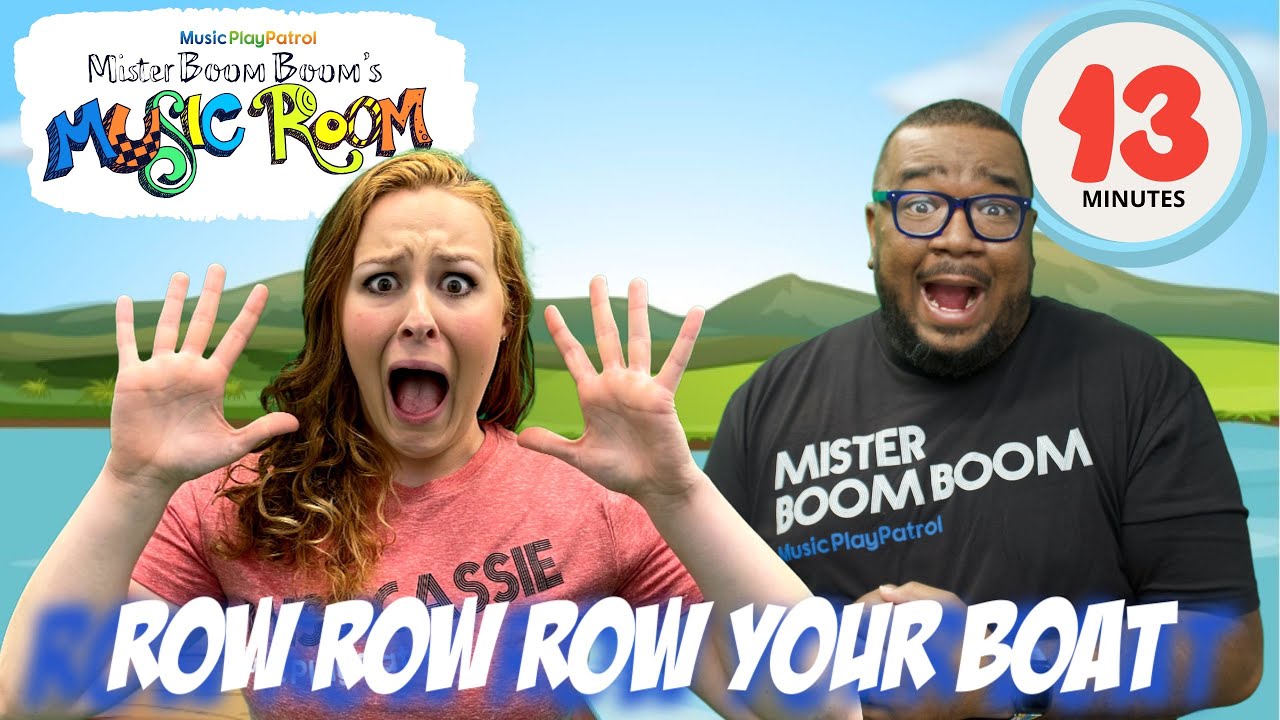 Row Row Row Your Boat and Preschool Toddler Songs with Mister Boom Boom ...