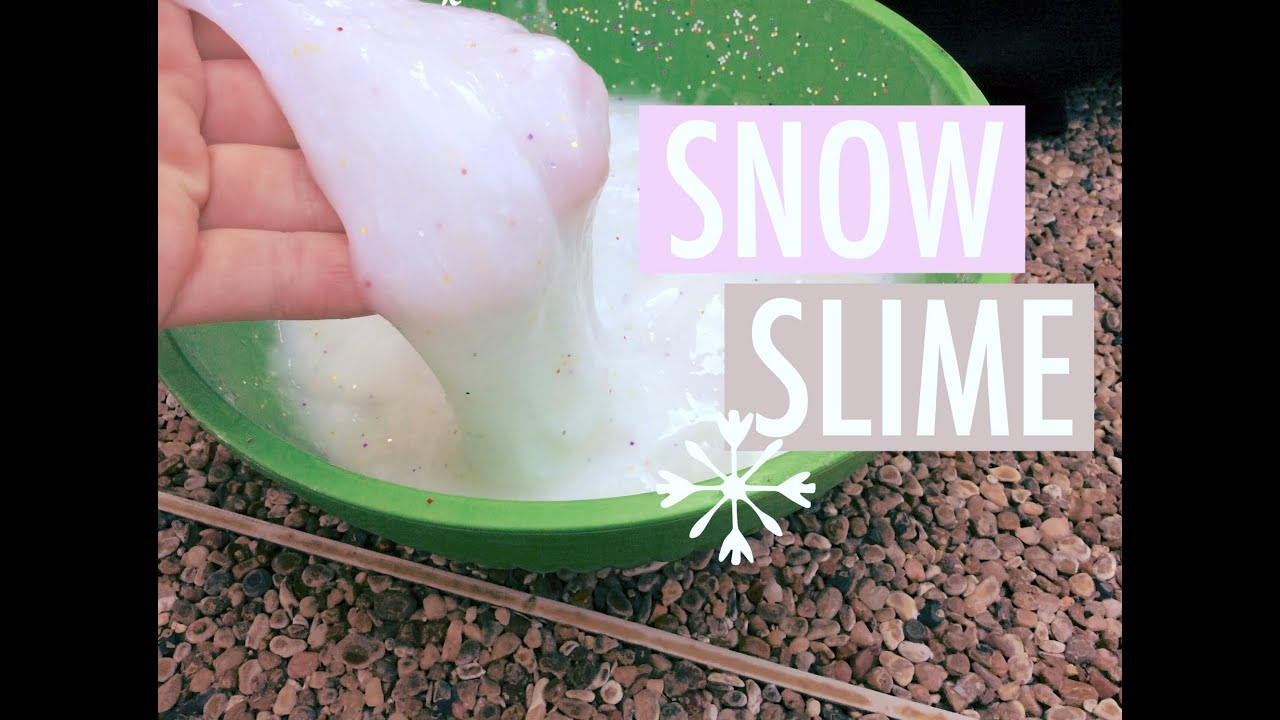 Making Snow Slime! | 100 SUB SPECIAL - YouTube
