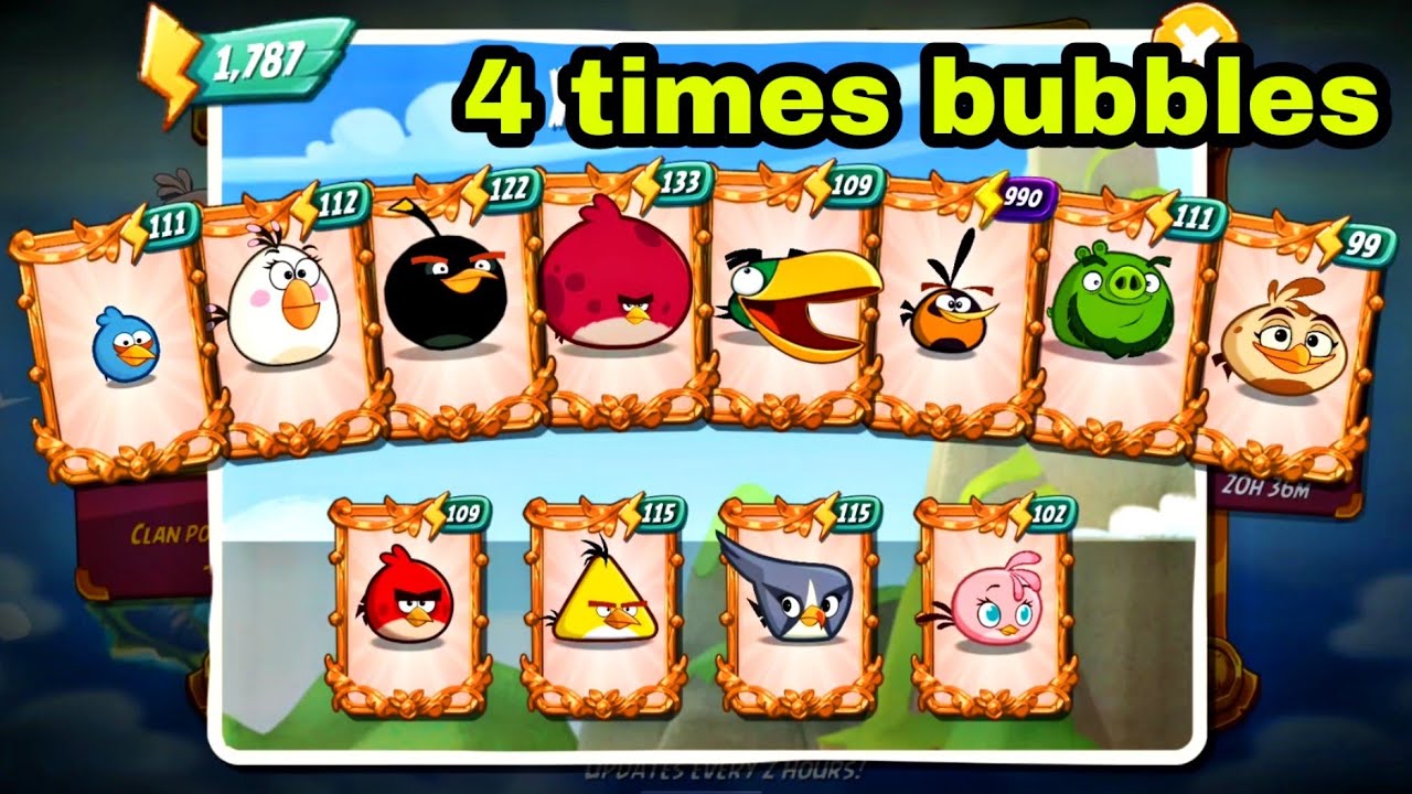 Angry Birds 2 Mighty Eagle Bootcamp Mebc 16 Dec 2023 Bubbles 3x 4 Times
