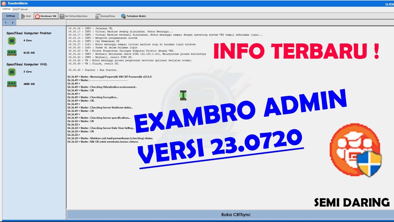 INFO TERBARU ! EXAMBRO ADMIN ANBK TERBARU VERSI 23.0720 - YouTube
