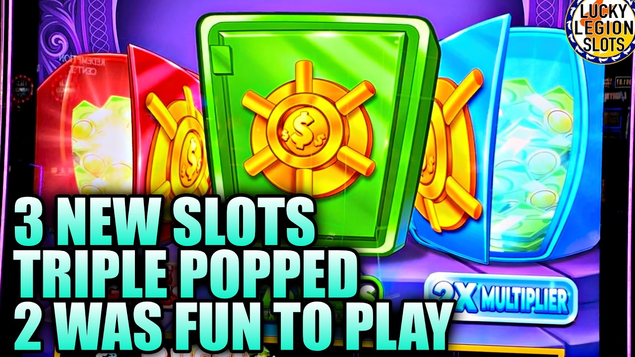 TRYING 3 NEW SLOT MACHINE GAMES “Triple Popped” Busting Money, New Year ...