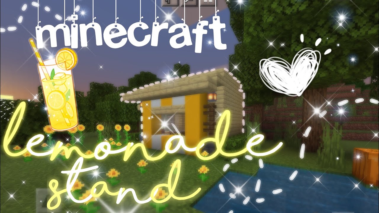 Aesthetic Summer Lemonade Stand Tutorial! | Minecraft - YouTube