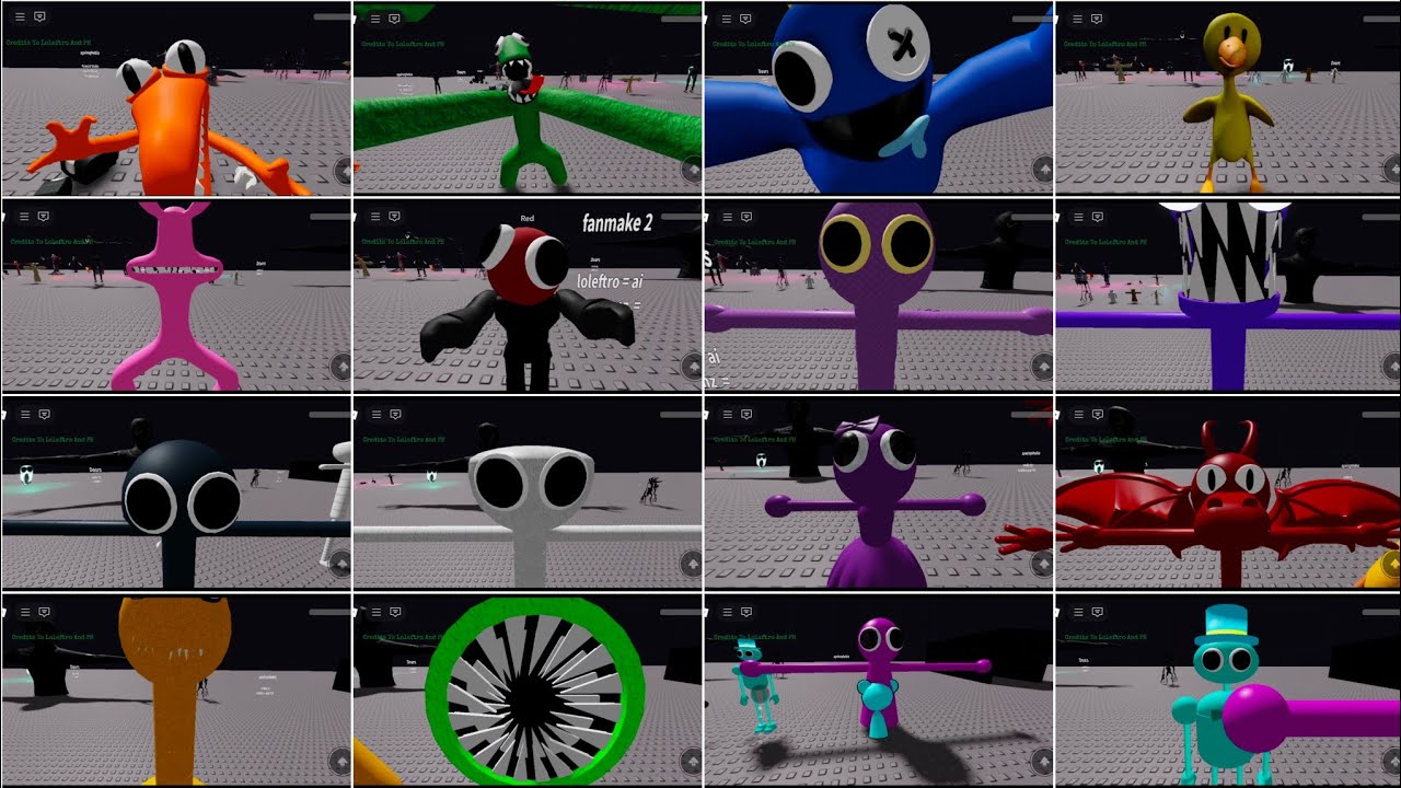 Cyan Sprunki VS Rainbow Consept All Monster Jumpscre - YouTube