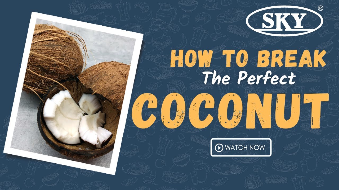 How to Break Coconut in Coconut Breaker Machine - YouTube