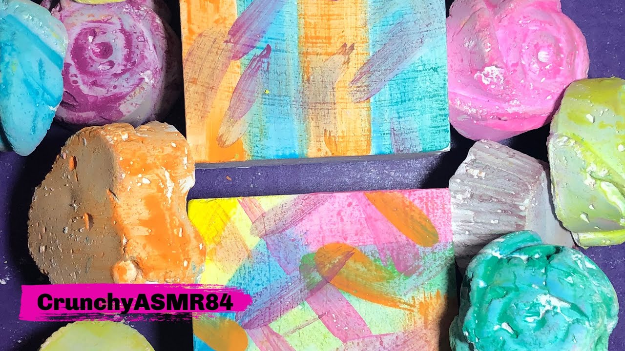 Colorful 2 Block Gym Chalk Crunch with Reformed |ASMR - YouTube