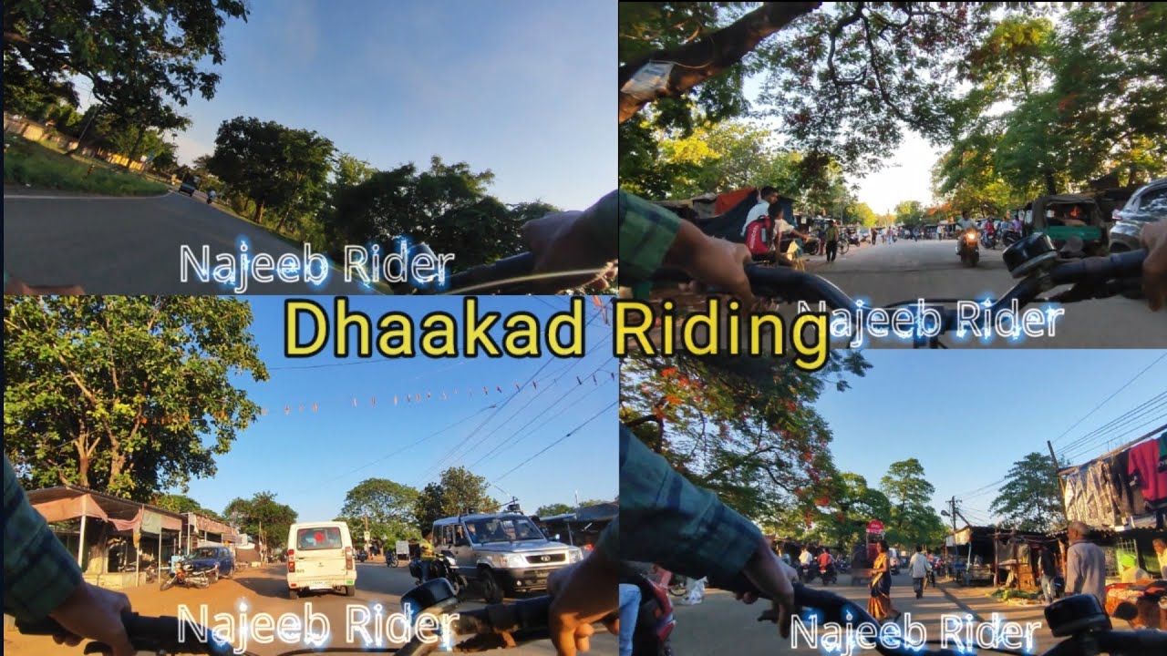 Dhaakad Riding super fast ride in market // official video // High ...