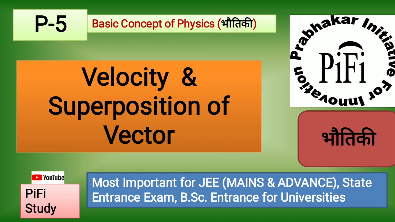 Velocity & Superposition of Vector "Physics Module - 5" - YouTube
