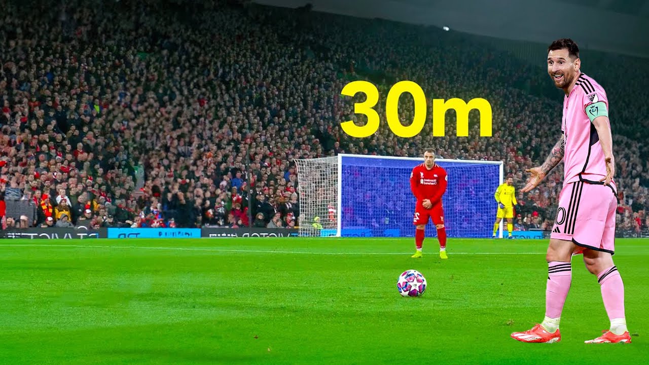 Magnificent Long Shot Goals from Lionel Messi - YouTube