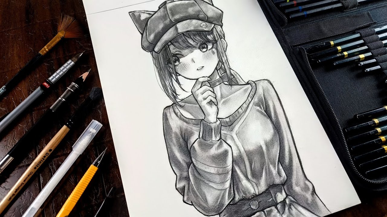 Mita Drawing Tutorial Step By Step / Anime Drawing Girl @mrrkartist487 ...