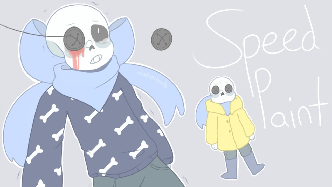 buttontale!sans [speedpaint] - YouTube