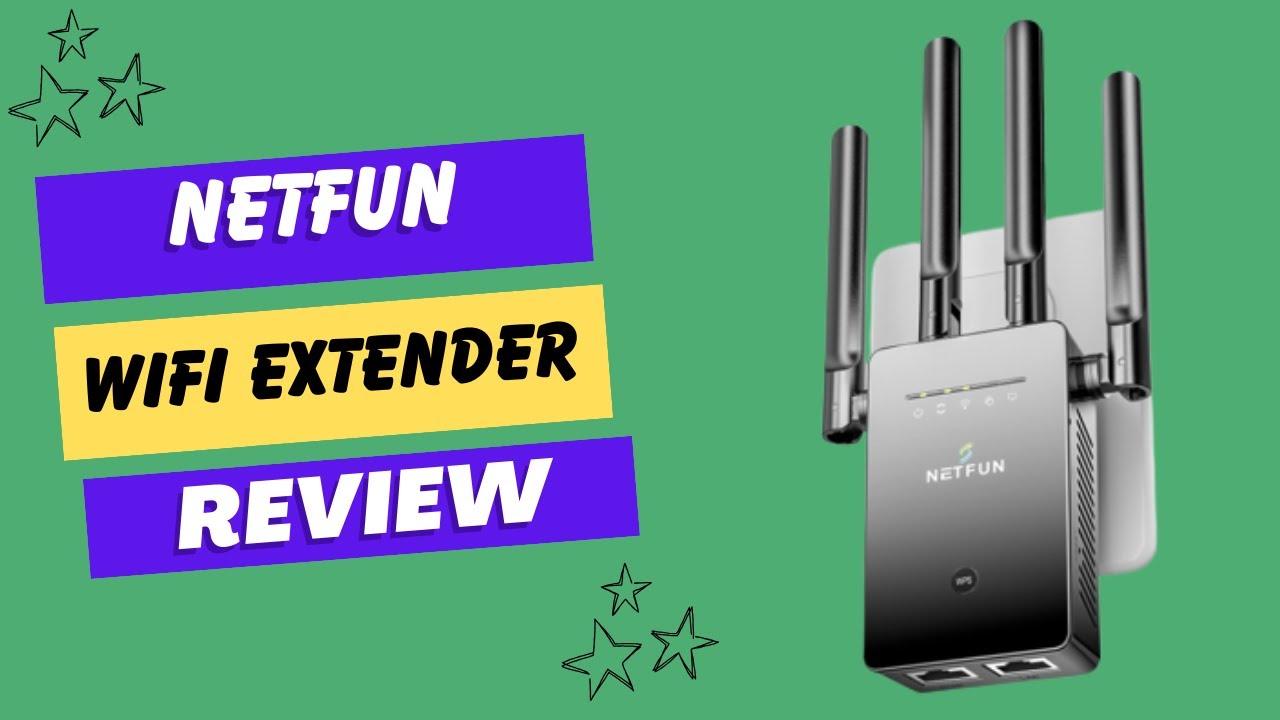 Netfun WiFi Extender Signal Booster: Expand Your Network | Review - YouTube