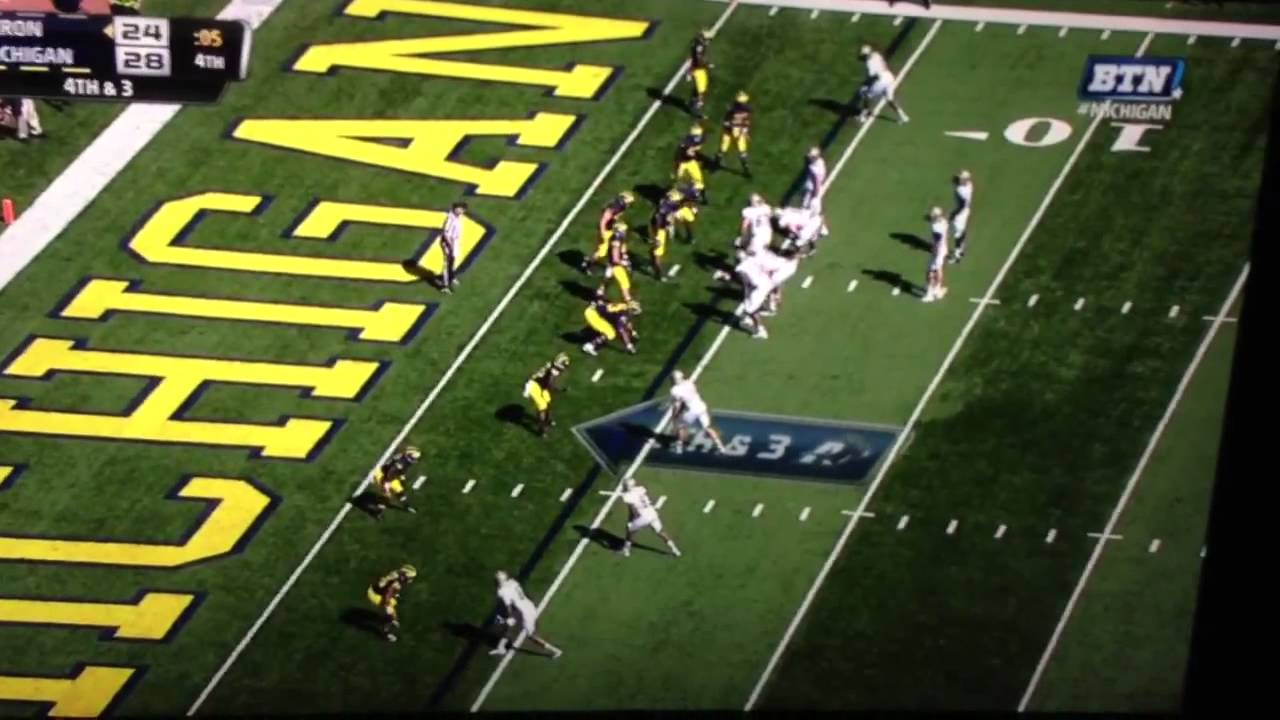 Michigan Vs. Akron . final play - YouTube