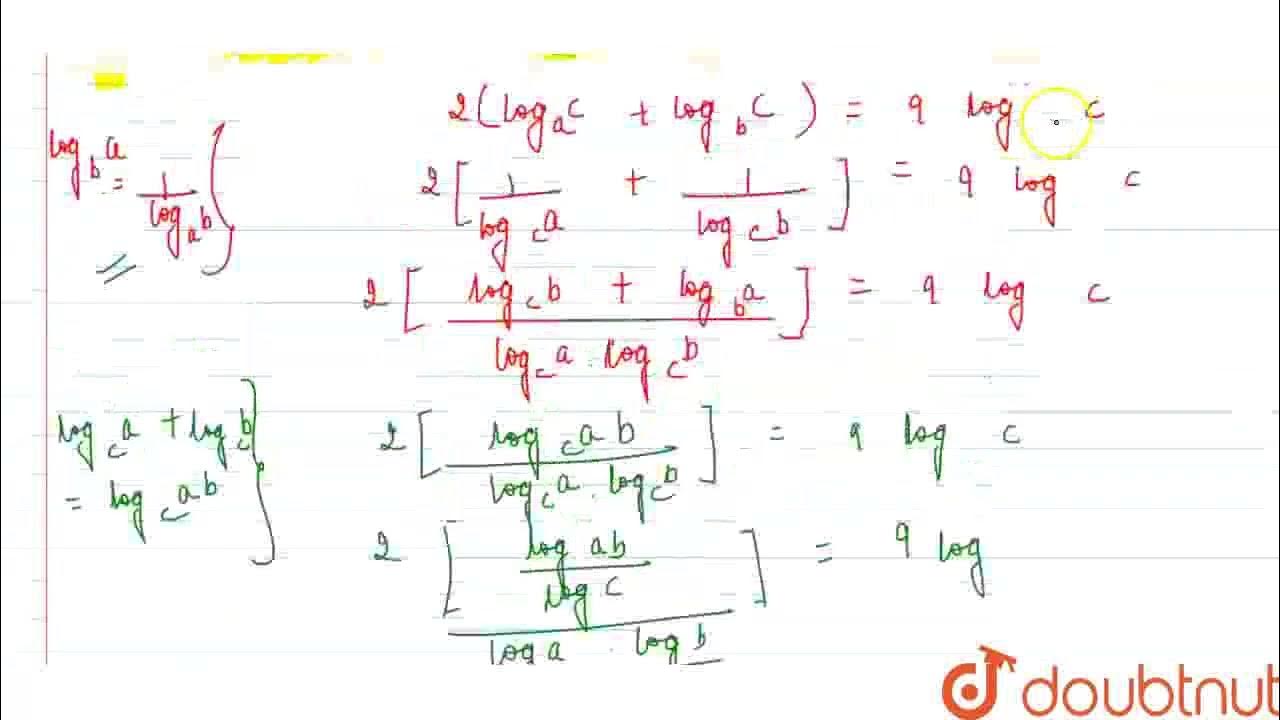 Let a and b be real numbers greater than 1 for which there exists a positive real number c, diff ...