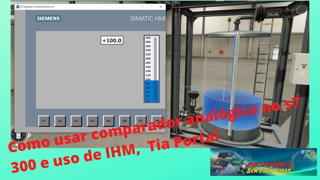 Como usar comparador analógico no Tia Portal - YouTube