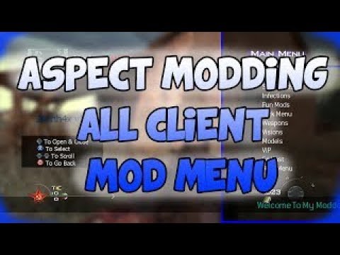MW2 TU8 [JTAG/RGH]ASPECT MODDING ALL CLIENT MOD MENU ! - YouTube