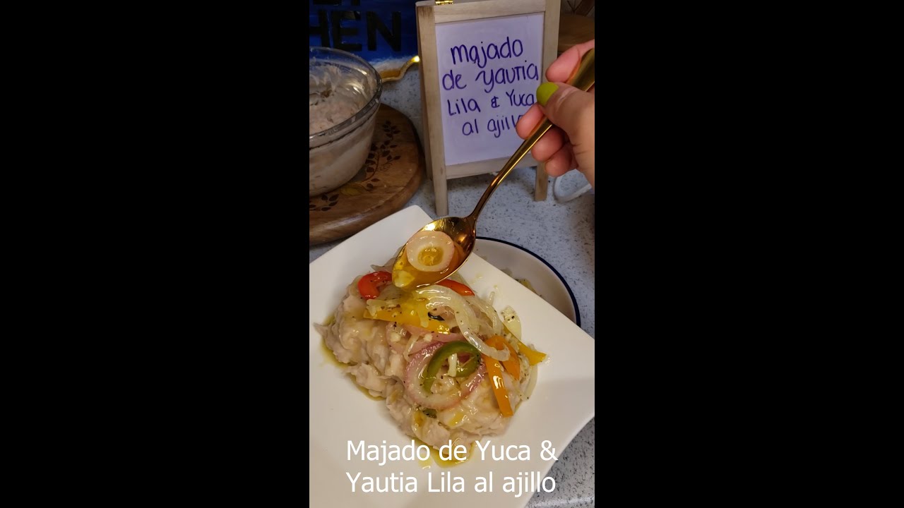 How to make The Best Yuca and Yautia Mash with Garlic Sauce Step by ...