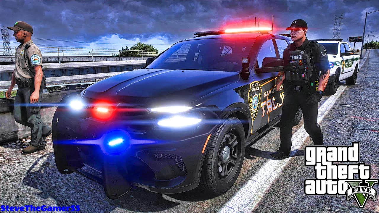 Playing GTA 5 As A POLICE OFFICER Highway Patrol| GTA 5 Lspdfr Mod| 4K ...