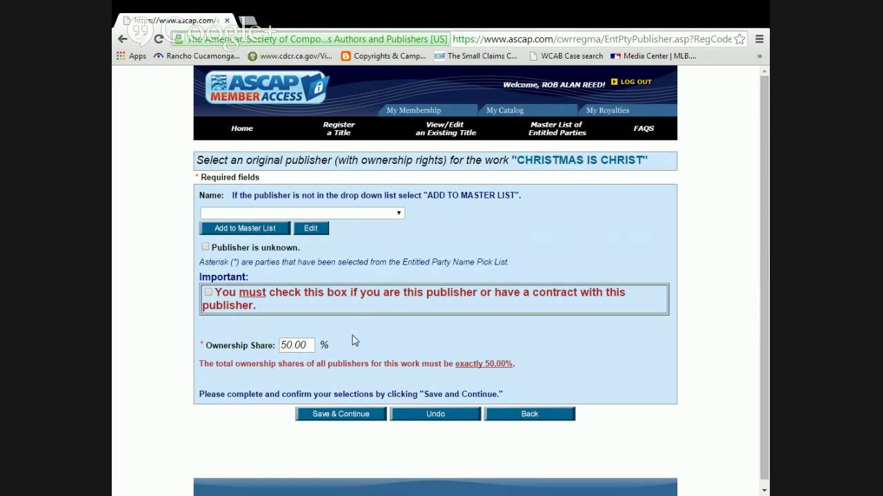 How To Register A Song At ASCAP - YouTube
