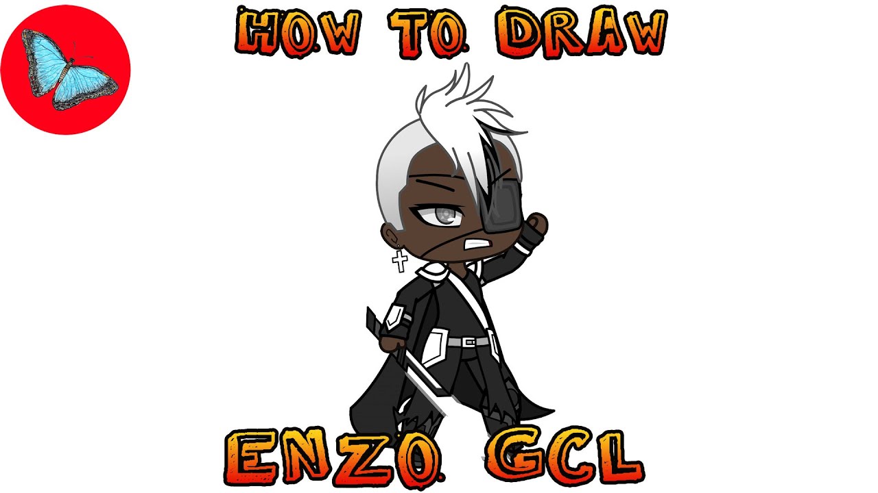 How To Draw Gacha Life Characters 35 | Enzo | Drawing Animals - YouTube