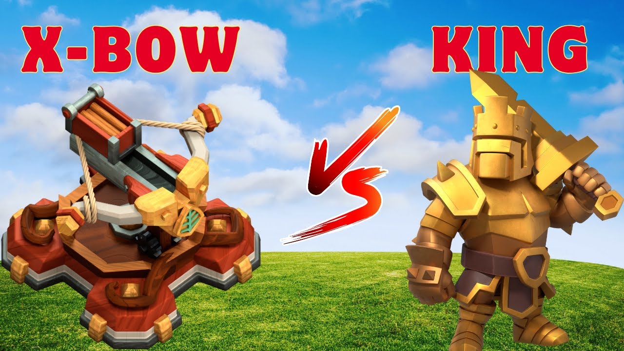X-Bows vs MAX KING! Can HE Survive? 🤯 | Clash of Clans #coc # ...