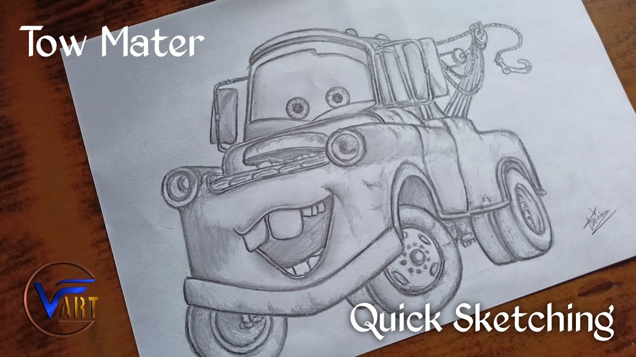 Draw Tow Mater | Cars Animated Movies | V FACreator - YouTube