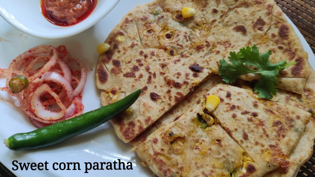 Sweet corn paratha | Easy sweet corn paratha recipe - YouTube