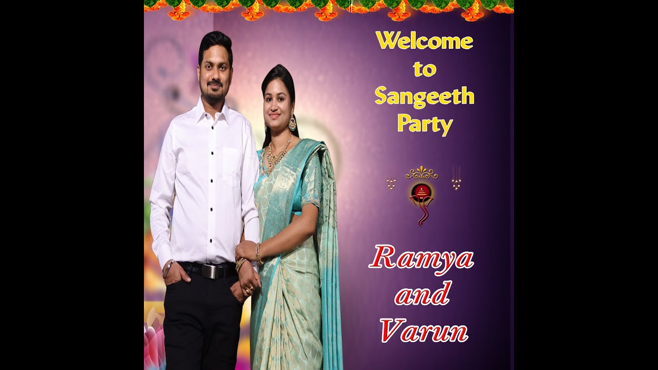 Sangeeth event | #krkevents 6 December 2023 | Ramya & Varun | Sangeeth ...