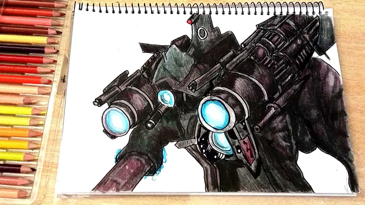 Drawing Cameraman Titan Closer view/Skibidi Toilet73 - YouTube