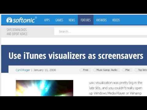 How-To Use An Itunes Visualizer As A Screensaver - YouTube