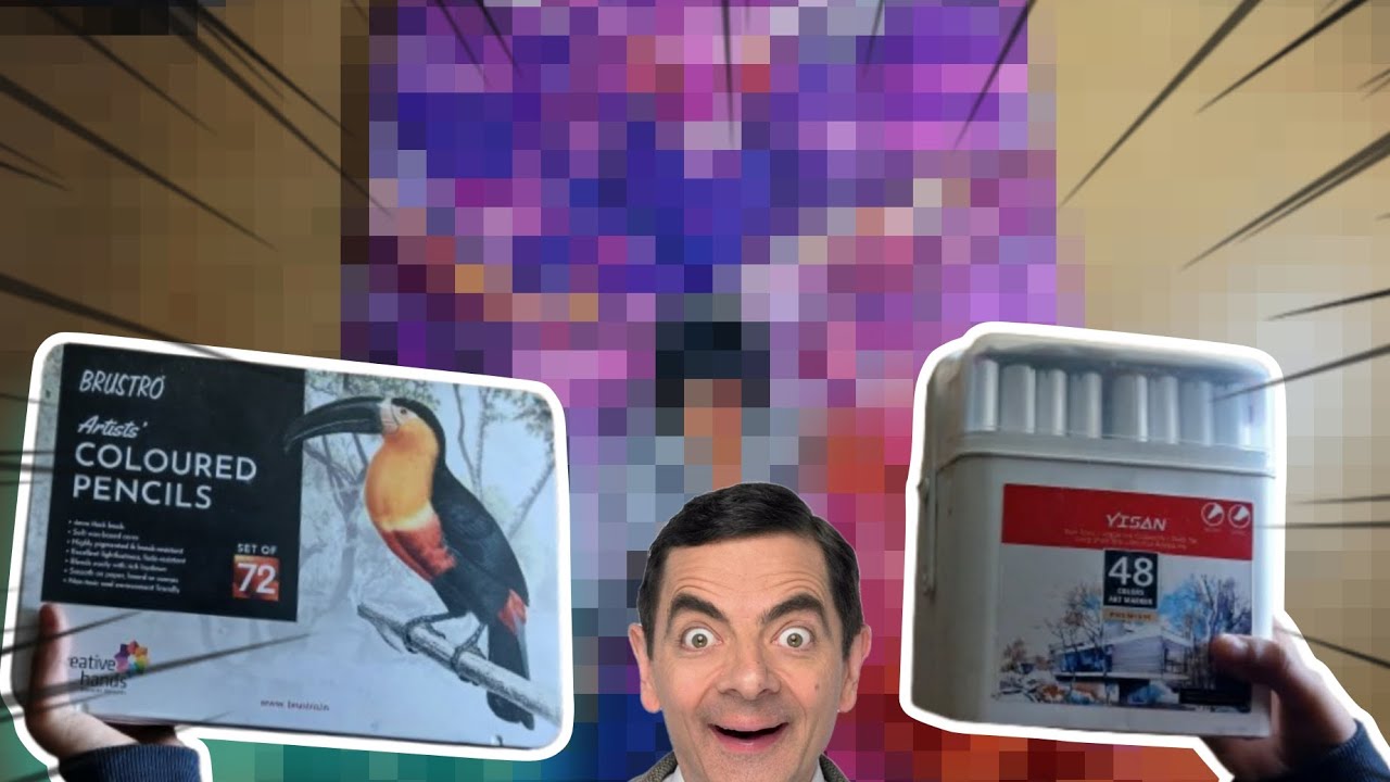 I Made a HUGE Artwork Using My Best Art materials | SENPAI ART - YouTube