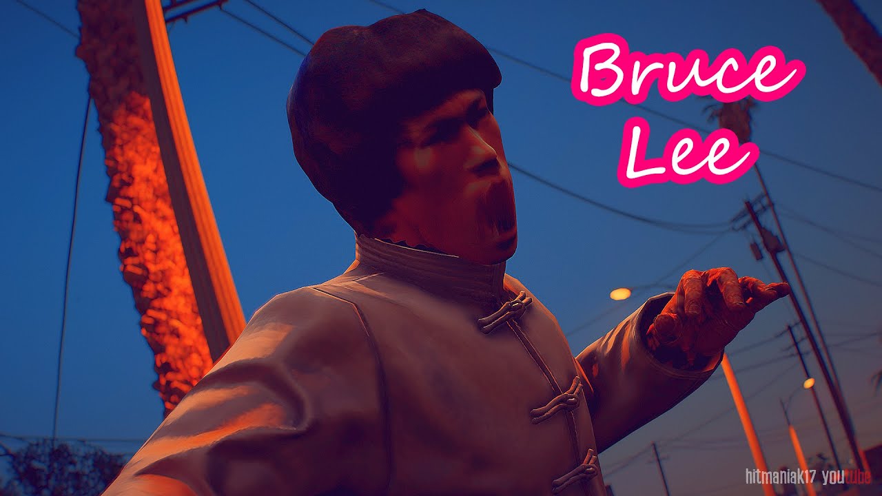 Bruce Lee vs Bad Guys⭐ GTA V Photorealistic 4K - YouTube