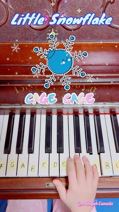 🎶 Little Snowflake Piano Song ️ Easy Chrismas Song #piano #easypiano # ...