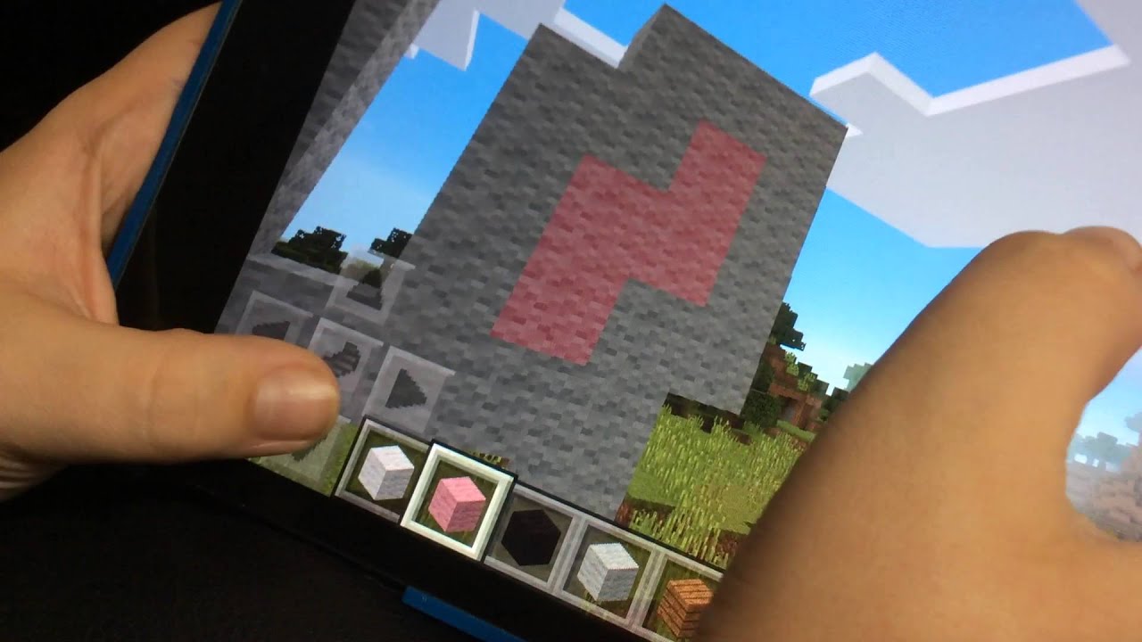 How to play minecraft PE/how to build bugs bunny - YouTube