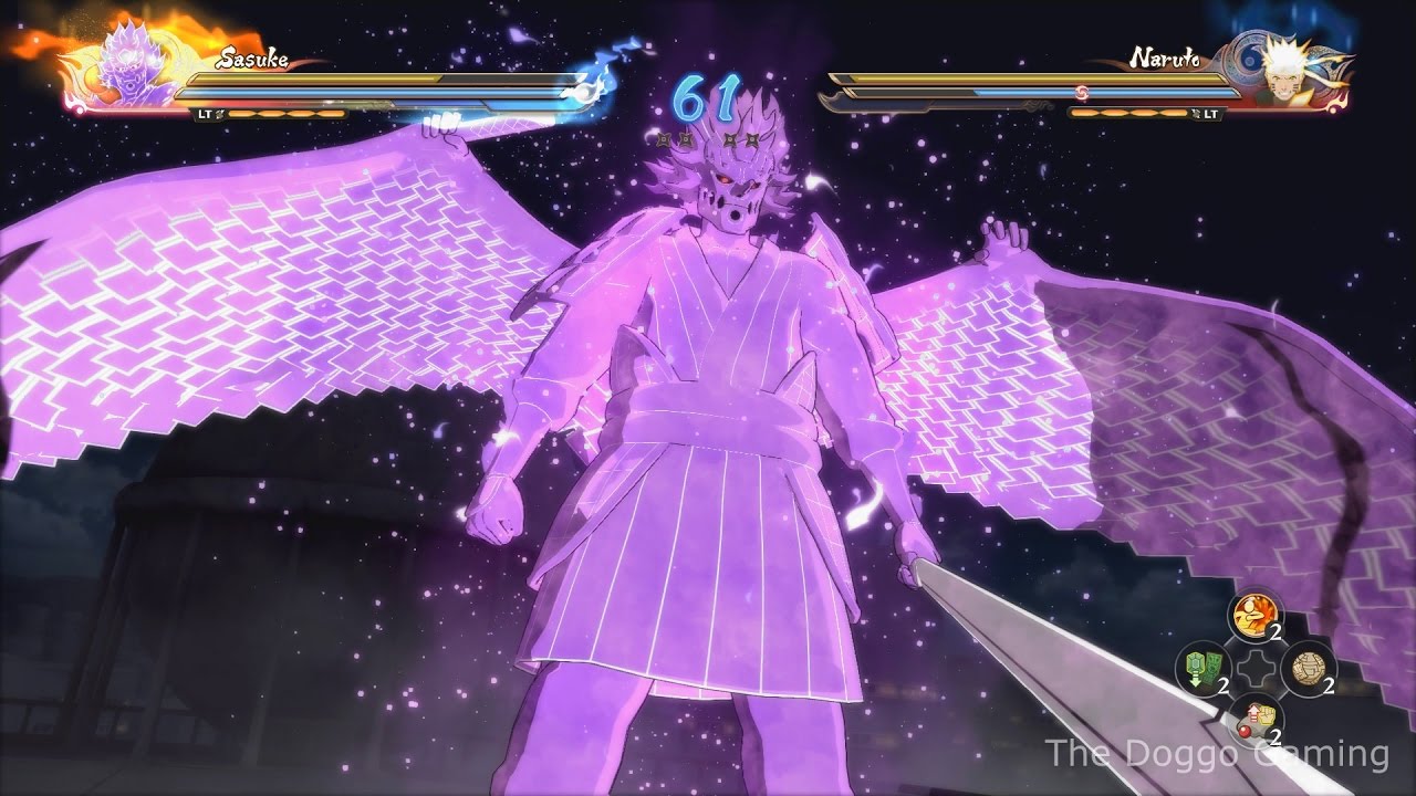 Sasuke Uchiha ( Rinne Sharingan ) vs Naruto Uzumaki ( Sage Of The Six ...