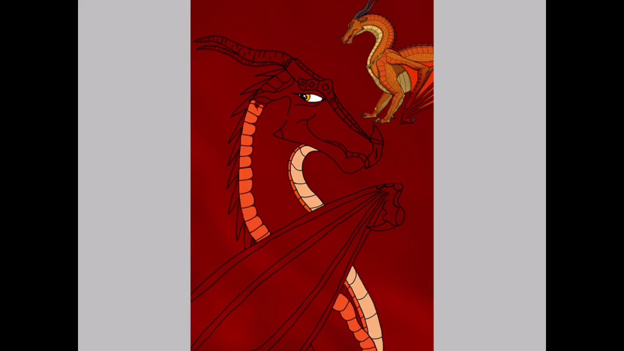 Wings of Fire Queen Scarlet speed draw - YouTube