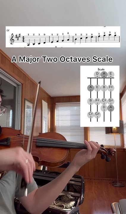 A Major Two Octaves Scale #violin #violinmusic #music #violinist # ...