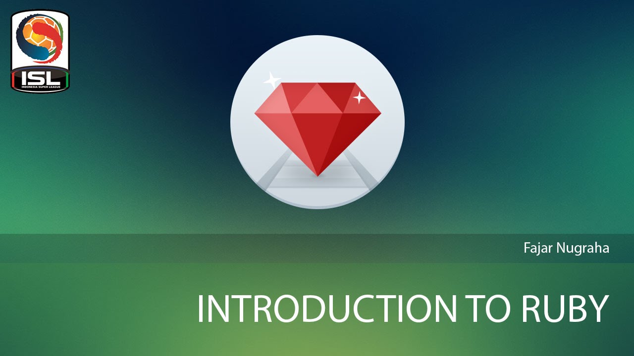 Introduction Ruby - Fajar Nugraha - YouTube