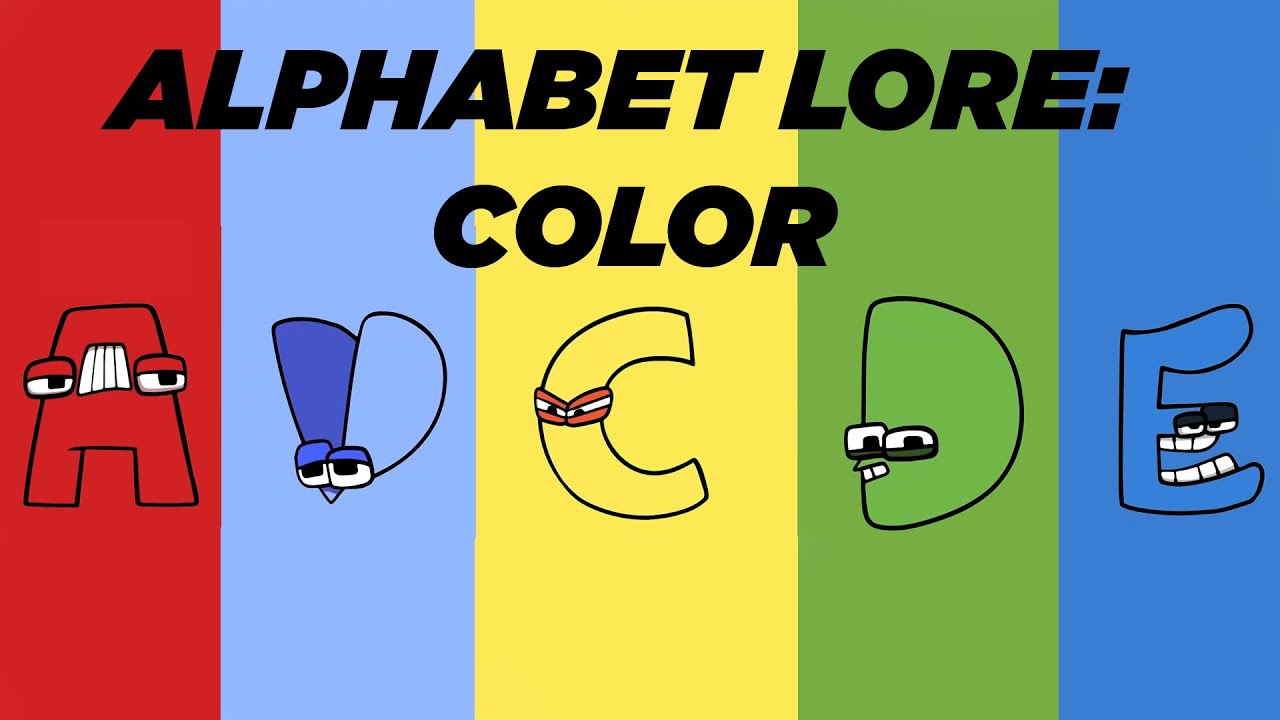 Alphabet Lore Characters - Color - YouTube