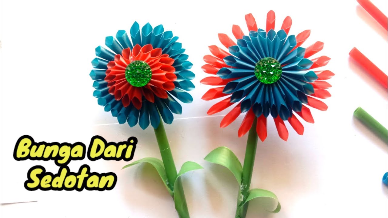 membuat bunga dari sedotan || prakarya proyek p5 kurikulum merdeka ...